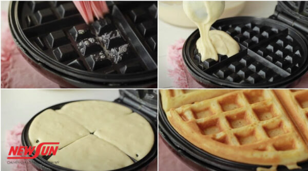 Hướng dẫn làm bánh waffle cổ điển cùng 5 hương vị hiện đại